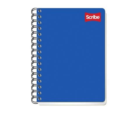 Cuaderno Frances Espiral Doble Raya De 100 Hojas Marca Scribe 1 Pieza