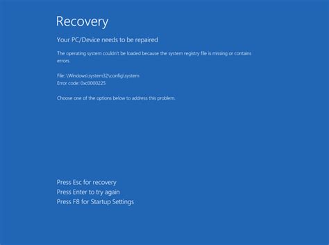 troubleshoot windows boot manager error 0xc0000225