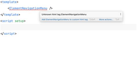 javascript auto imported components are marked as custom html tags in