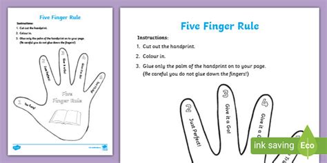 5 Finger Rule For Choosing A Book Teacher Made Resources