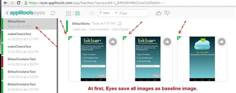 automated mobile visual testing with applitools