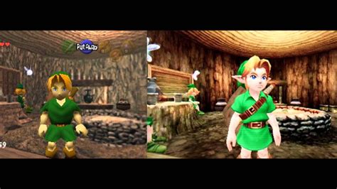 Zelda Ocarina Of Time 3ds Comparison
