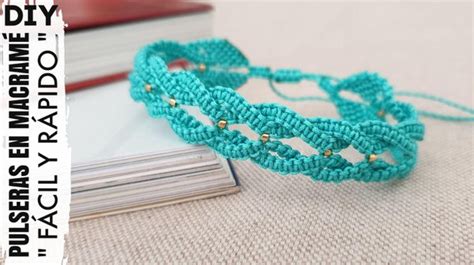 Diy Cómo Hacer Pulseras De Hilo En Macramé Fácil Y Rápido Manualidades