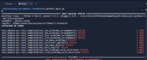 scientific computing with python projects arithmetic formatter