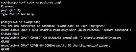 how to create a user with psql tutorial by chartio
