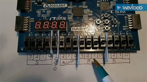 4 bit alu basys 3 demonstration youtube