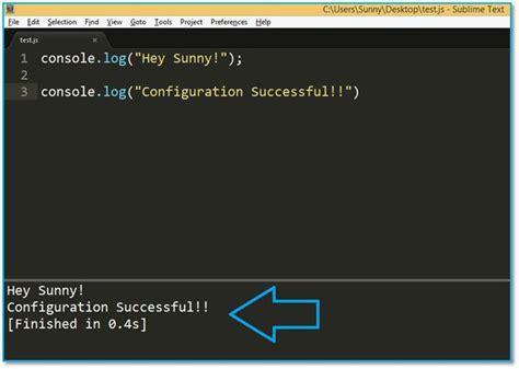how to run or debug javascript in sublime text