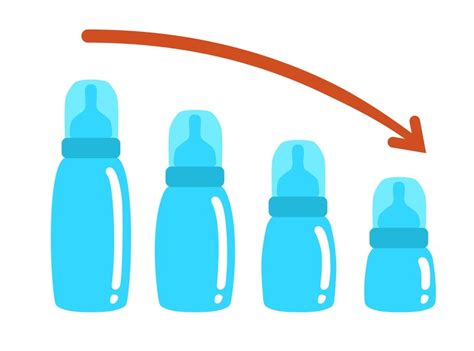 Premium Vector Declining Birth Rates Concept Illustration