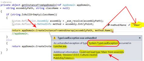 c load a wpf application assembly from another wpf app get error