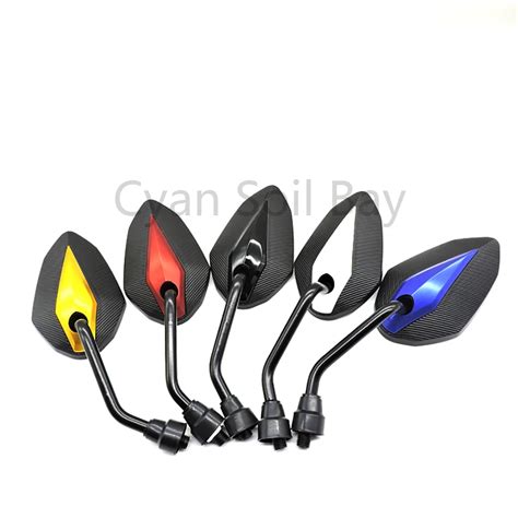 Universal Motorcycle Cnc 8mm 10mm Mirror Reaview Side Mirrors Fits For