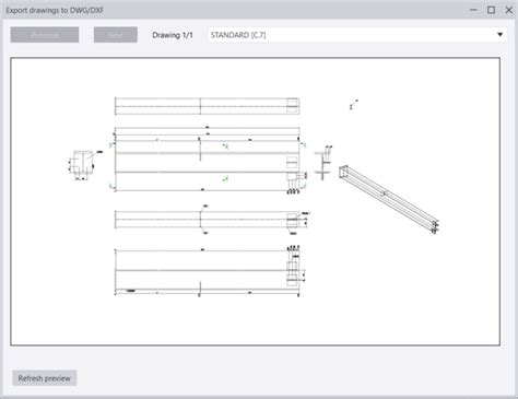 export a drawing to a 2d dwg or dxf file tekla user assistance