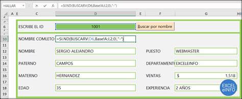 formulario de búsqueda inteligente y buscarv en excel excel blog