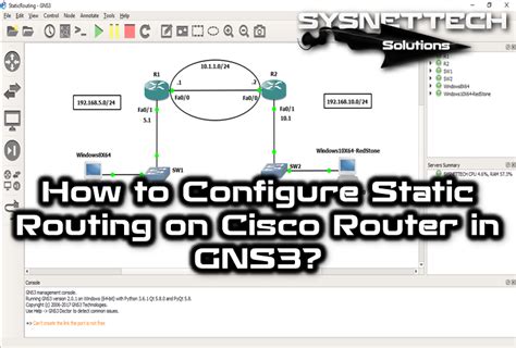 how to setup gns3 on windows 10