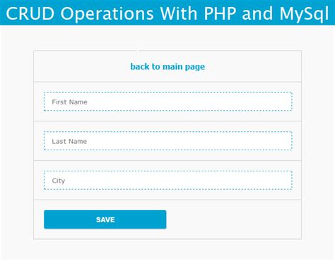 simple php crud operations with mysql coding cage