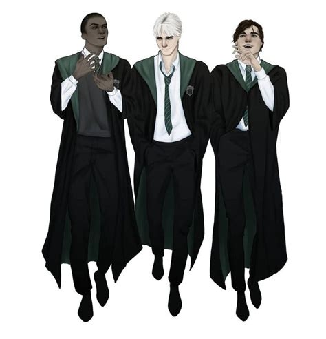 Slytherin Trio Draco Malfoy Blaise Zabini Theodore Nott Гарри