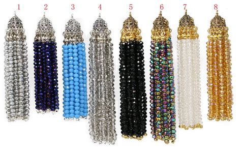 Lovely Bead Handmade Crystal Tassels With Oval Lead Free Etsy