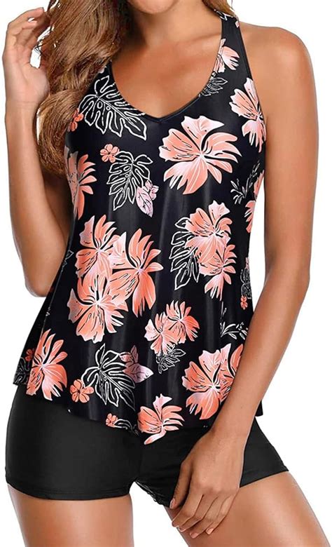 Racerback Tankini Swimsuit Tops For Women