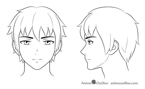 How To Draw Anime And Manga Male Head And Face Mcghee Yountered