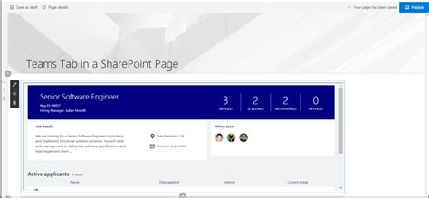 adding a microsoft teams tab in sharepoint as an spfx web