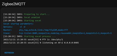 hass reports not started but zigbee2mqtt is running and working