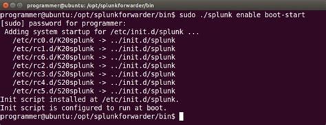 configure a splunk forwarder on linux splunk
