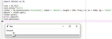 python how to get value selected on tkinter scale scale