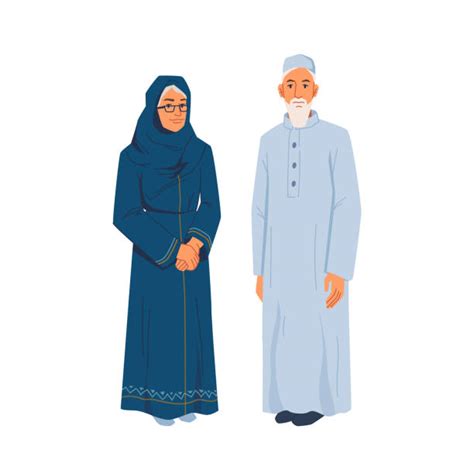 Turkish Muslim Couple Illustrations Royalty Free Vector Graphics