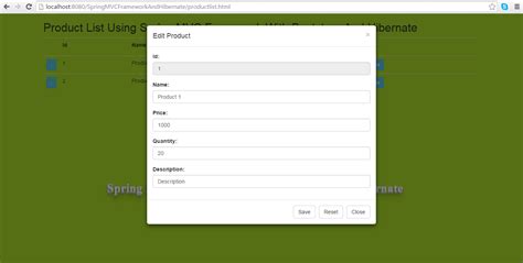 spring mvc framework with bootstrap and hibernate java9r