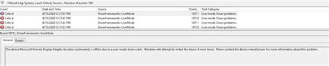 the device microsoft remote display adapter location unknown is