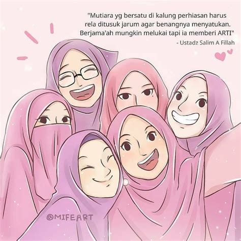 Kartun Wallpaper Hijab Sahabat Muslimah Kartun Ilustrasi Lucu Gambar