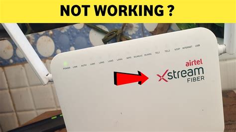 Airtel Xstream Wifi Router Not Working Problem Solve Youtube
