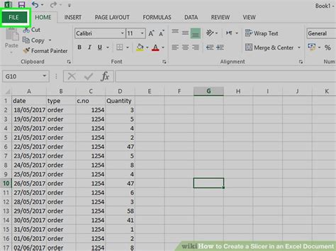 how to create a slicer in an excel document 13 steps