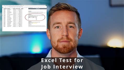 excel job test for interview 2023 youtube