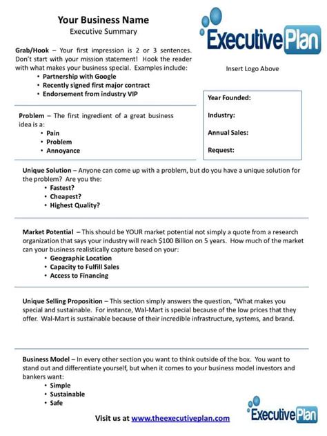 43 Free Executive Summary Templates In Word Excel Pdf