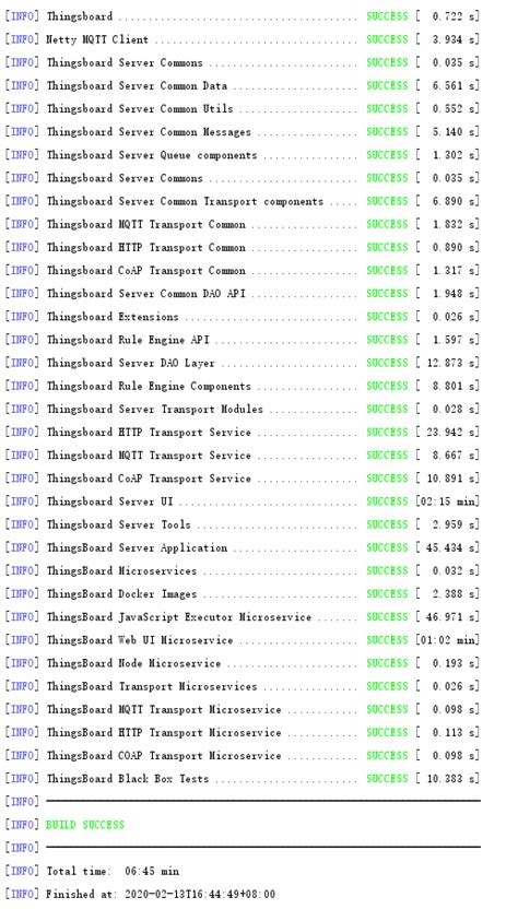 detailed tutorial of thingsboard source installation and