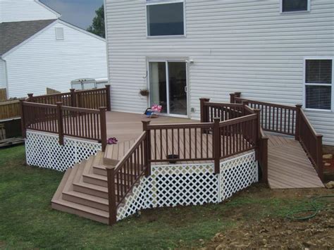 Handicap Ramps For Homes Deck With Ramp And Steps Too Busy With The