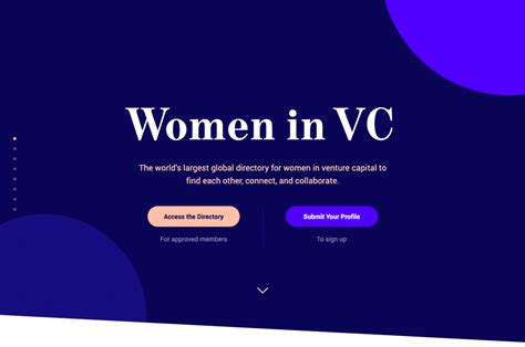 women in vc made with react js