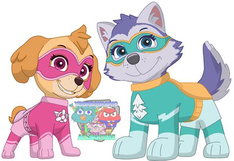 199600 Safe Artist Yourboimario Everest Paw Patrol Skye Paw