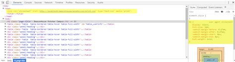 javascript style sheet getting added but not the style stack overflow