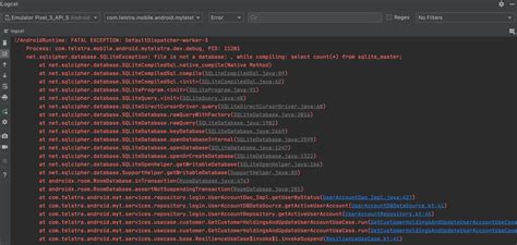 net sqlcipher database sqliteexception file is not a database while