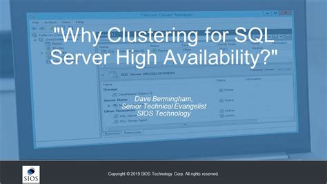 webinar why clustering for sql server high availability