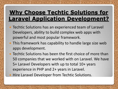 ppt why laravel is best php framework for development in 2017