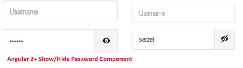 angular 2 show hide password component example onlinecode