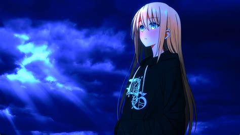 1920x1080 Resolution Blonde Blue Eye Anime Girl 1080p Laptop Full Hd