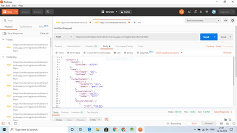 android i want to send json to my api and recive the json form of
