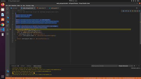 firebase flutter web app paused after runinig and show web entrypoint