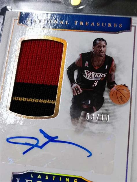 2016 17 国宝 National Treasures Allen Iverson “答案” 艾弗森 限量3 10编 同背号1 1 球衣