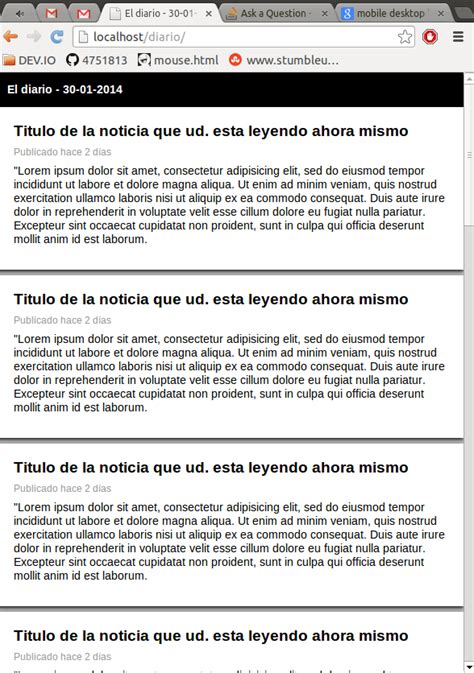 android same css in mobile and desktop with different