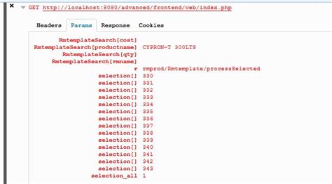 get data from selected checkboxes in yii2 stack overflow