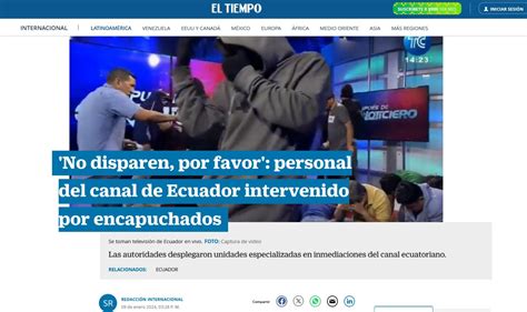 Así Informan En El Mundo Sobre La Toma De Canal De Televisión En